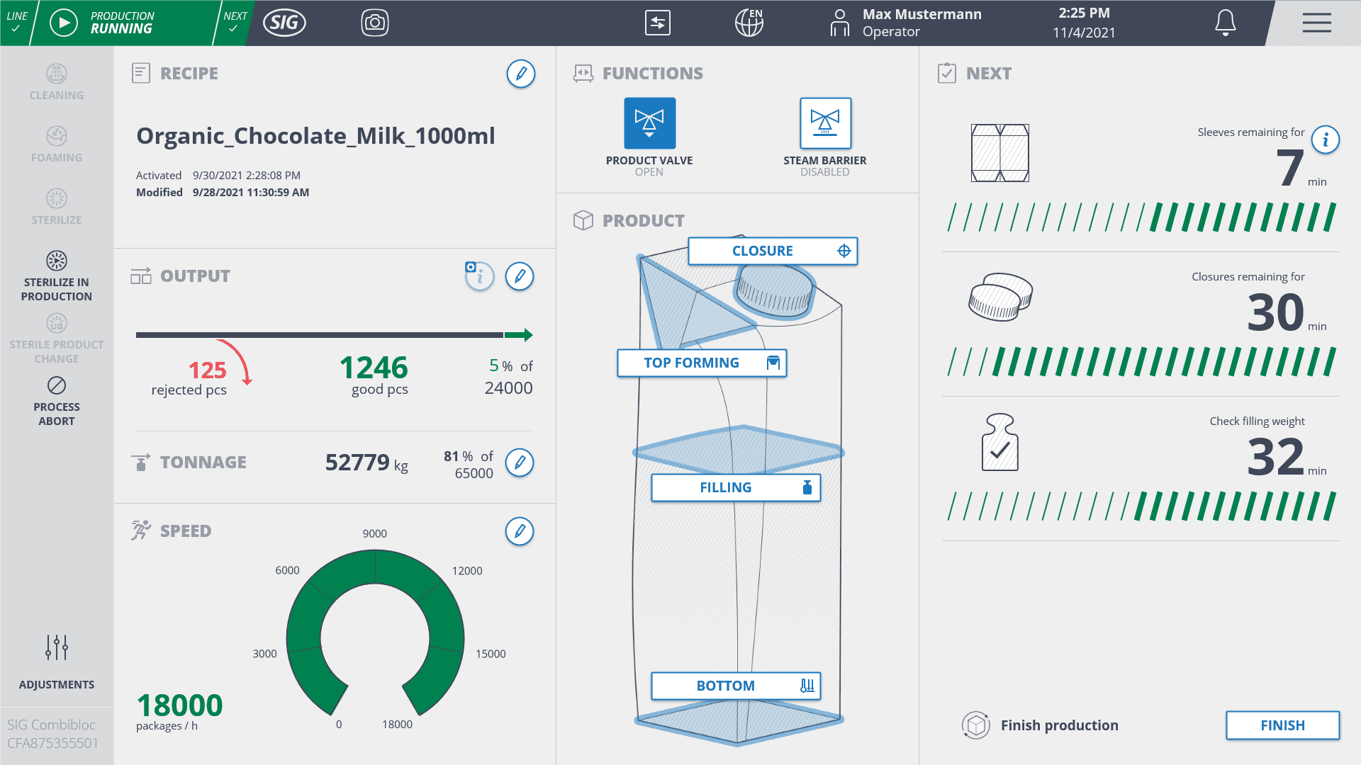 SIG NEO, l’HMI creata con zenon Software Platform, che rende intuitive ...